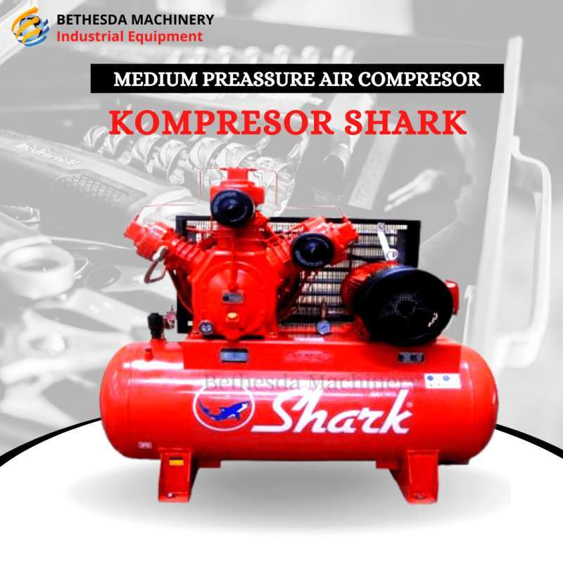 Jual Air Compressor 5 Hp SHARK Medium Pressure Type MWPM 8005 di Seller ...