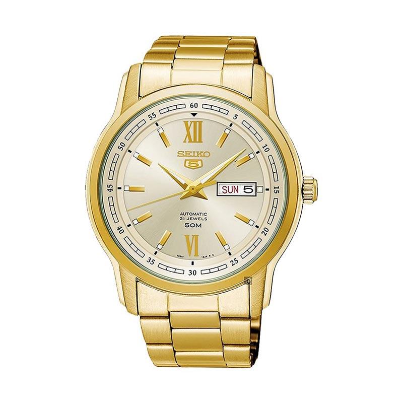 Promo Jam Tangan Pria Seiko 5 Sports Snkp20k1 Automatic Light Gold Dial ...