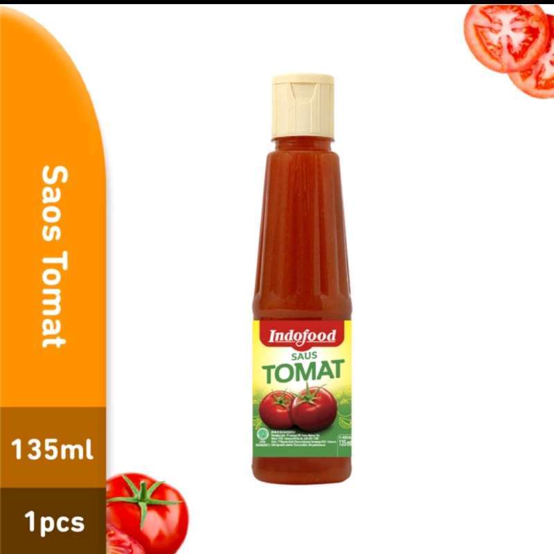 Promo Saos Tomat Indofood botol PET 135 ml Diskon 25% di Seller Bmart ...