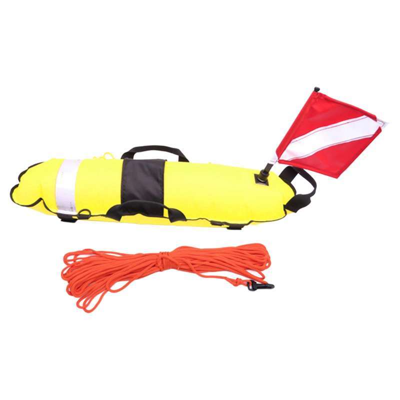 Jual High Visibility Freediving Buoy Float Inflatable Float Safety Gear ...