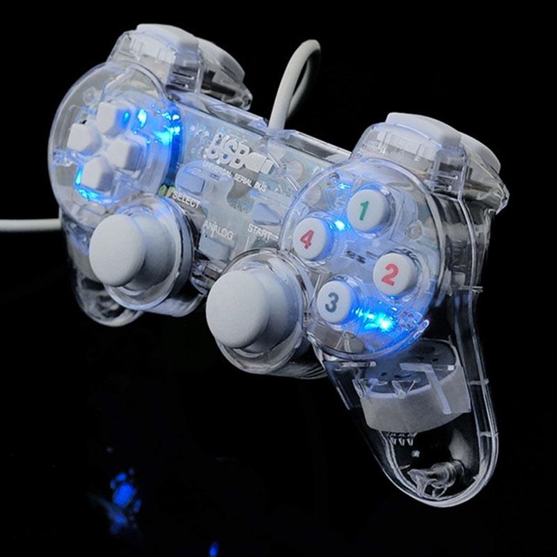 Jual IIT LED Wired USB Gamepad Double Vibration Joystick Game ...