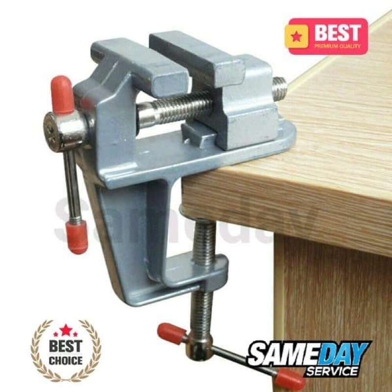 Promo Klem Meja Clamp Catok Ragum Mini Clamping Table Vise Bench Diskon ...