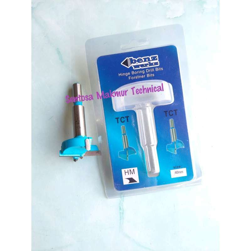 Jual BENZ 40MM Mata Bor Profil Engsel Sendok Gelap kayu Forstner TCT 40 ...