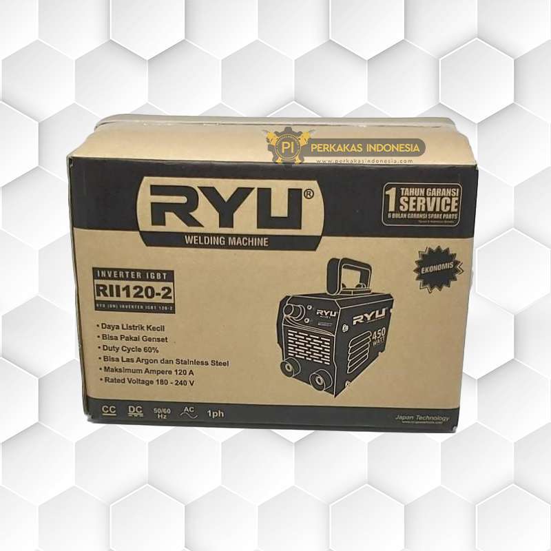 Jual New Mesin Las Listrik Ryu 120-2 Rii 450 Watt Set Travo Las Listrik Inverter Welding Machine ...