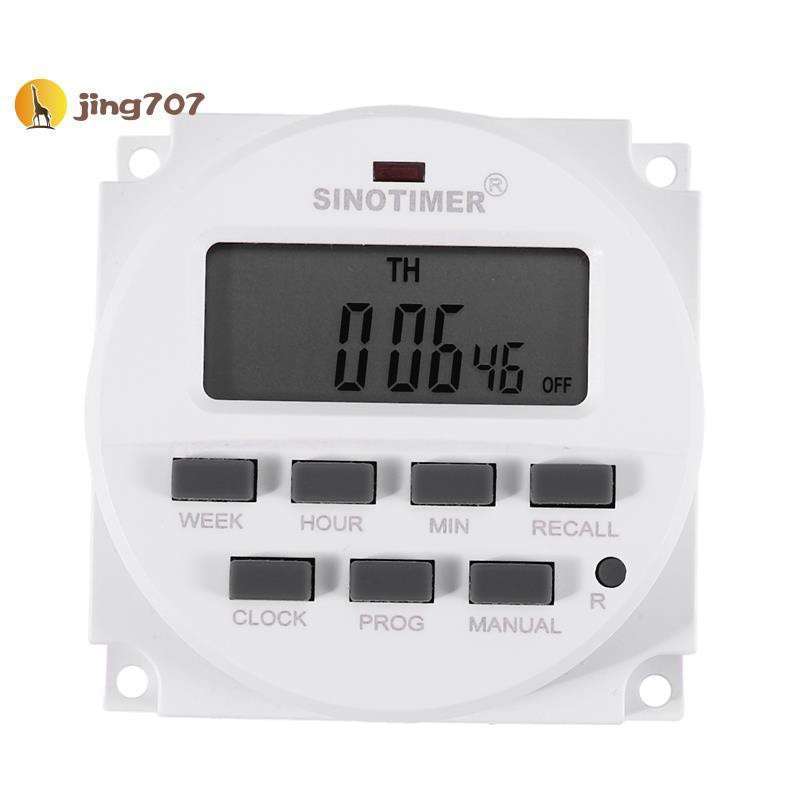 Jual Sinotimer 220V Ac Digital 7 Day Weekly Programmable Timer Switch ...