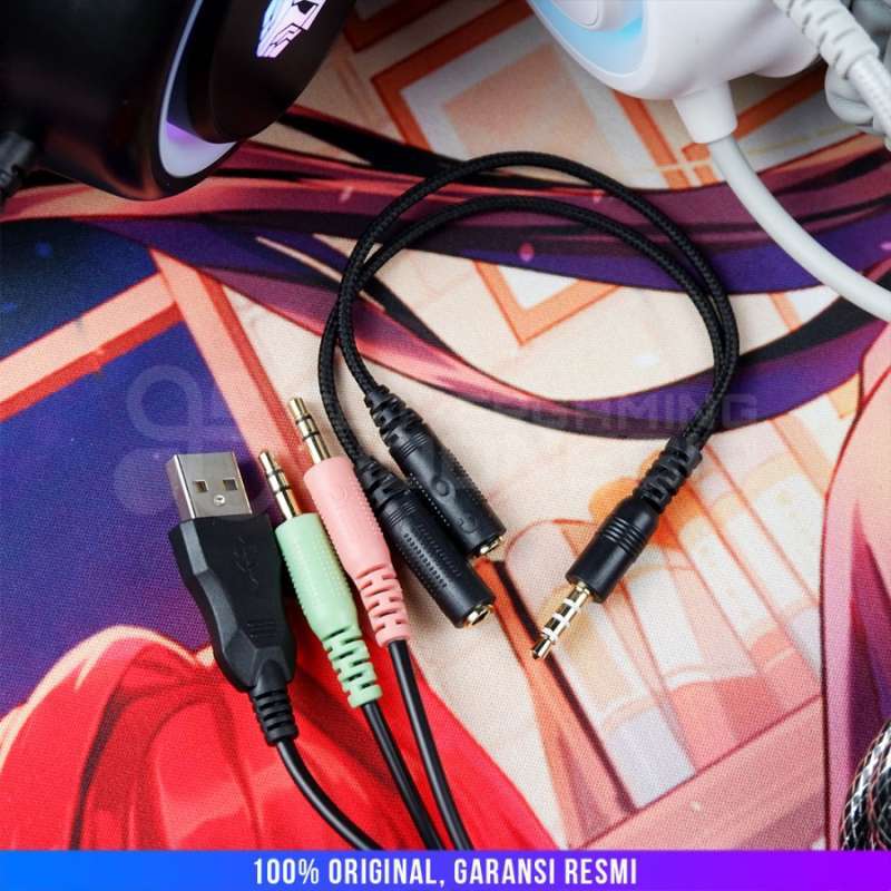 Jual Rexus Vonix F30 LED Backlit - Gaming Headset - Merah Muda di ...