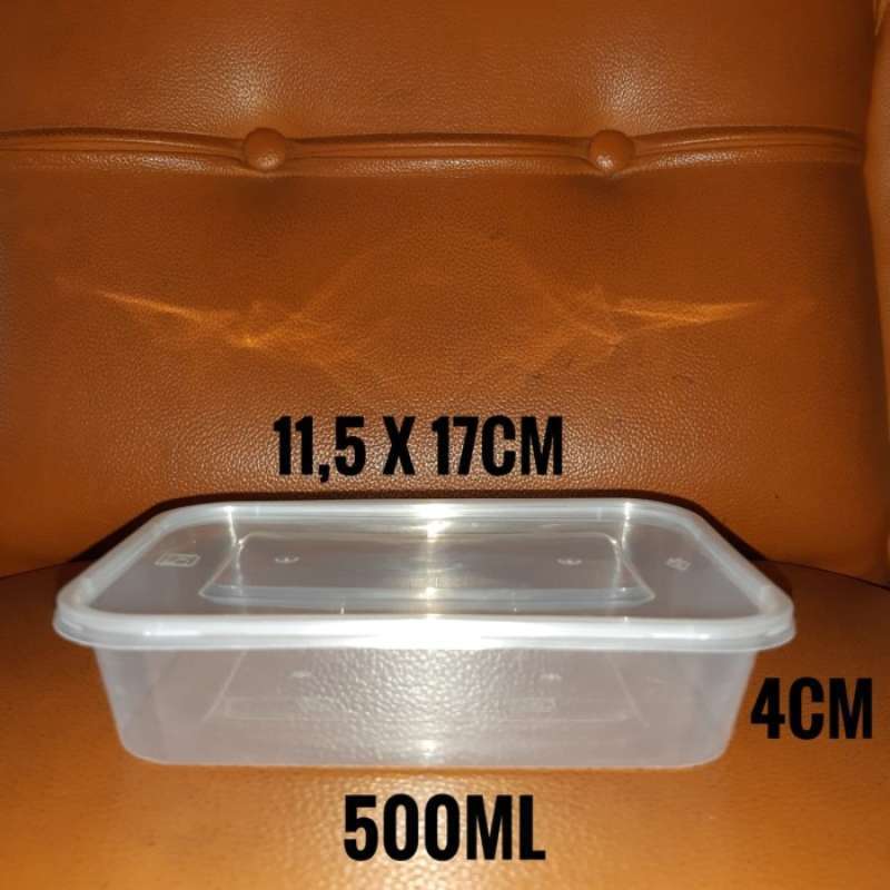 Jual Thin Wall 500 Ml Kotak Makan Plastik Bening Murah Food Container