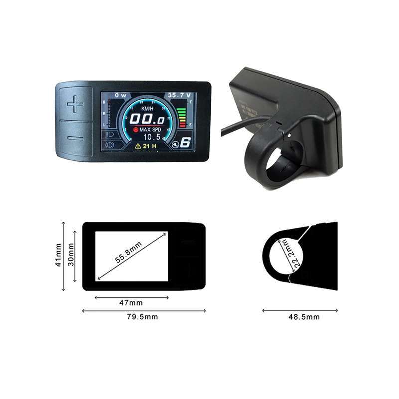 Jual Rmj Home Electric Bike Color Display 500c Lcd Mini Ebike Display ...