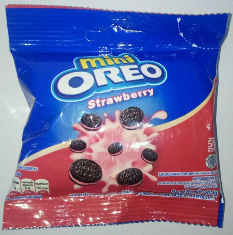Jual Oreo Mini Strawberry 20 gram (10 pcs) di Seller Dede collection ...
