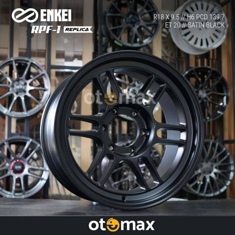 Jual Velg Mobil Enkei RPF1 (6127) Ring 18 Satin Black di Seller OTOMAX ...