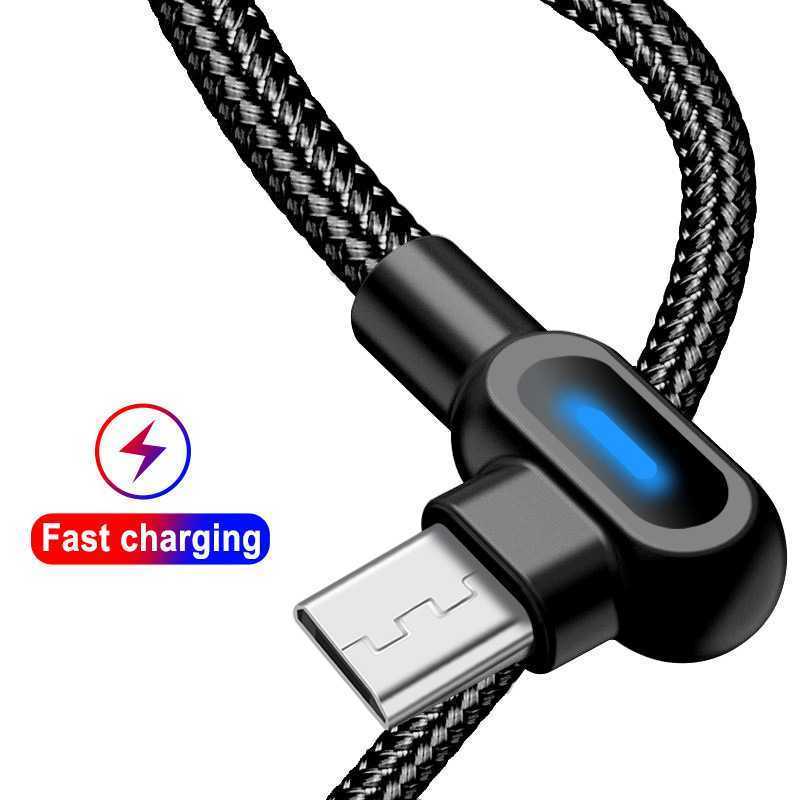 Jual UGI Kabel Charger USB Type C L Shape 2.4A 2 Meter - W-009 Hitam ...