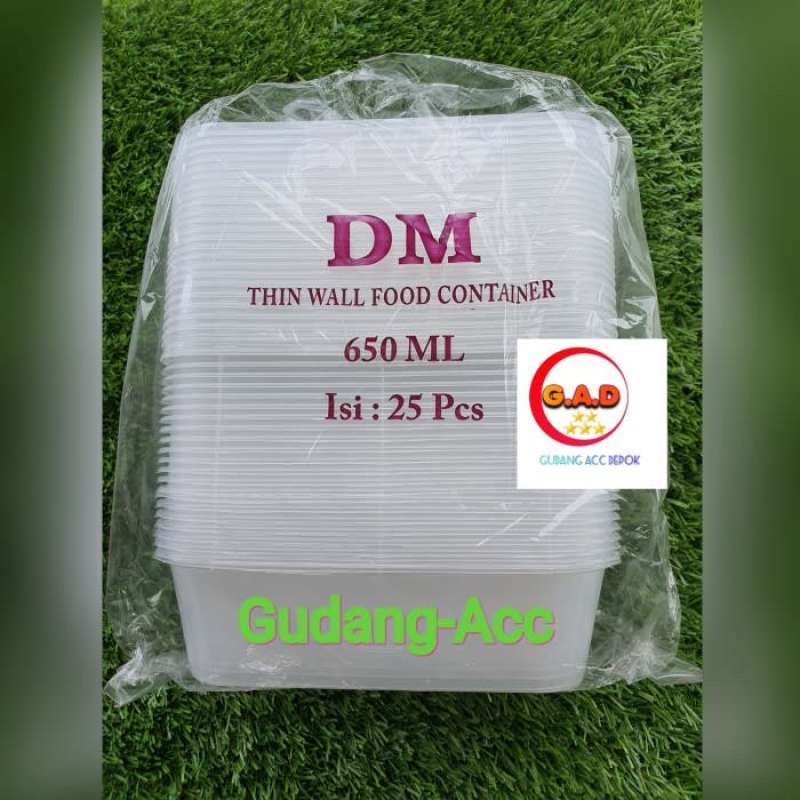 Jual Premium THINWALL 650 ML FOOD CONTAINER BOX TEMPAT KOTAK MAKAN ...