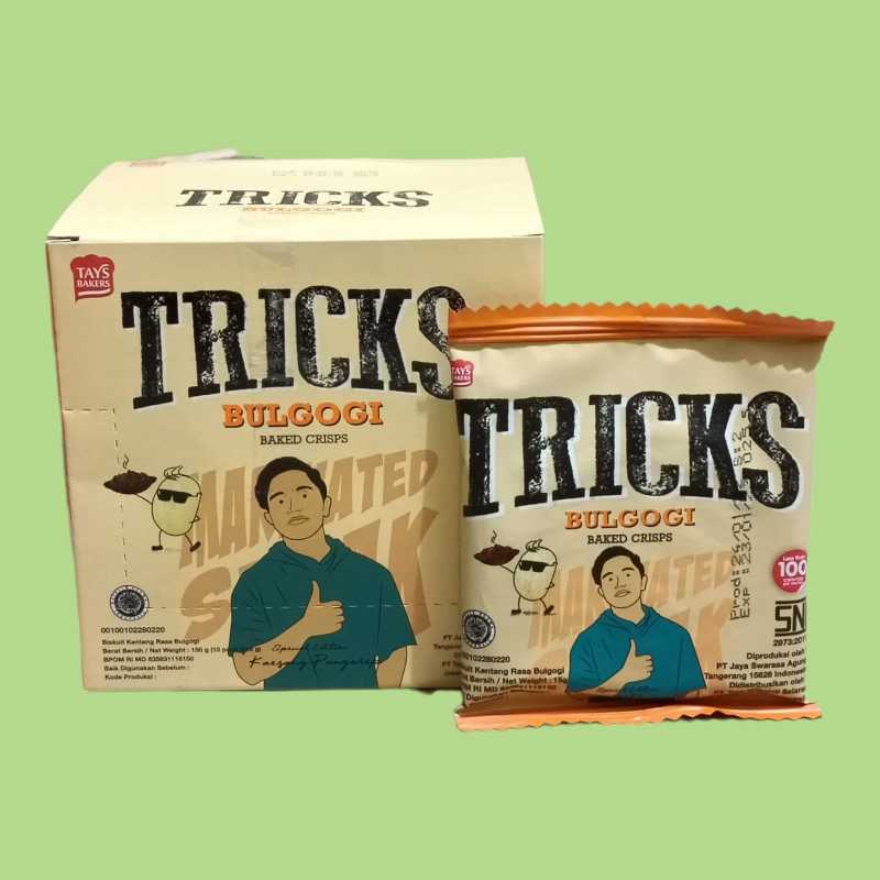 Jual Tricks Crisps BULGOGI Biskuit Kentang Panggang 18gr [10 sachet/box ...