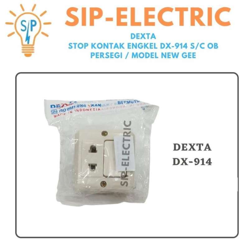 Jual Dexta Stop Kontak Engkel Dx-914 S/c Ob Persegi / Model New Gee Di ...