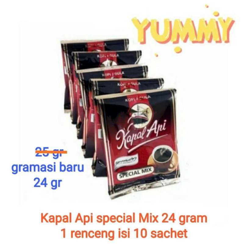 Jual Kapal Api spesial mix sachet. Renceng isi 10 sachet @25gr di ...