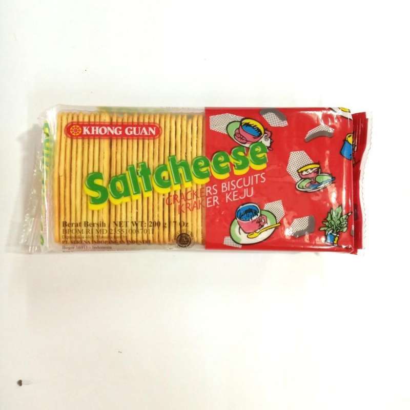 Jual Saltcheese/Khong Guan Saltcheese Crackers/200gr Halal di Seller ...