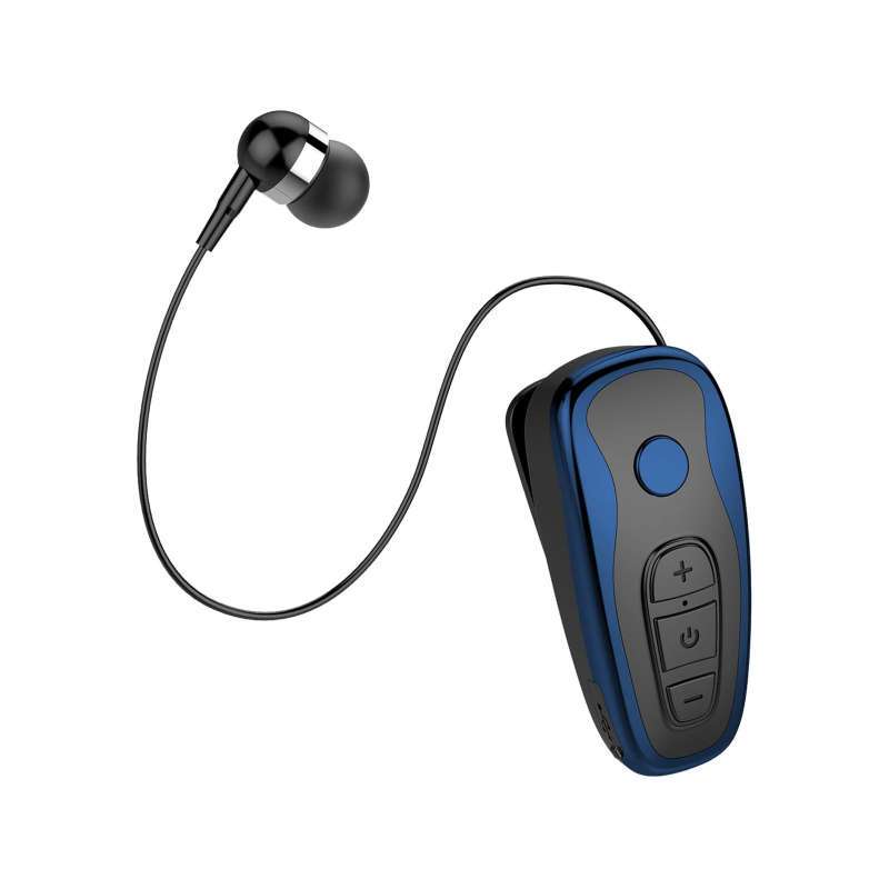 Jual Retractable Clip On Wireless Headset with Mic for Phone Sport ...