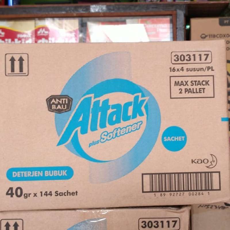 Jual Attack Detergent Plus Softener 40g 1 Karton Di Seller Zubairmart ...