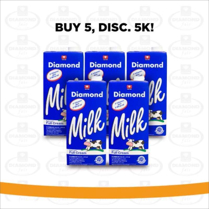 Jual DIAMOND MILK UHT FULL CREAM 1 LT - BUY 5 DISC 5K di Seller ...