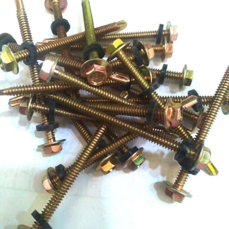 Jual Baut Roofing Skrup Roofing Sekrup Atap Baut Atap Baja Ringan Seng ...