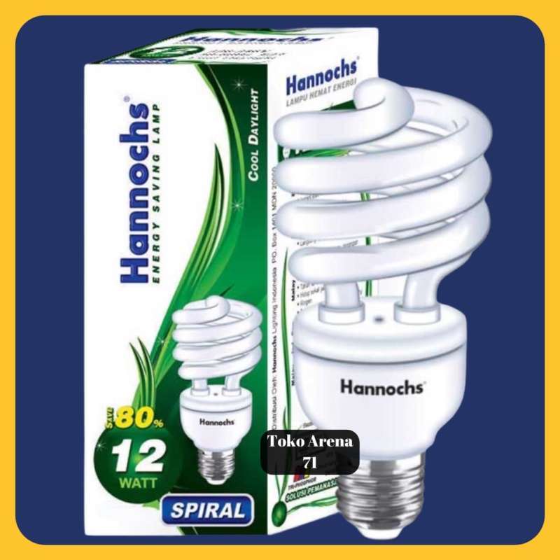 Jual Hannoch 12 Watt Spiral Original Murah - Harga Diskon Juni 2024 ...