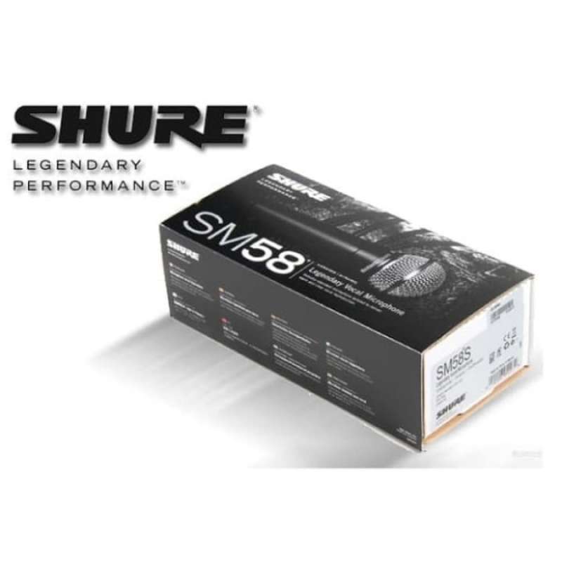 Jual Microphone Kabel Shure Sm 58 Original Made In Mexico - Hitam di ...