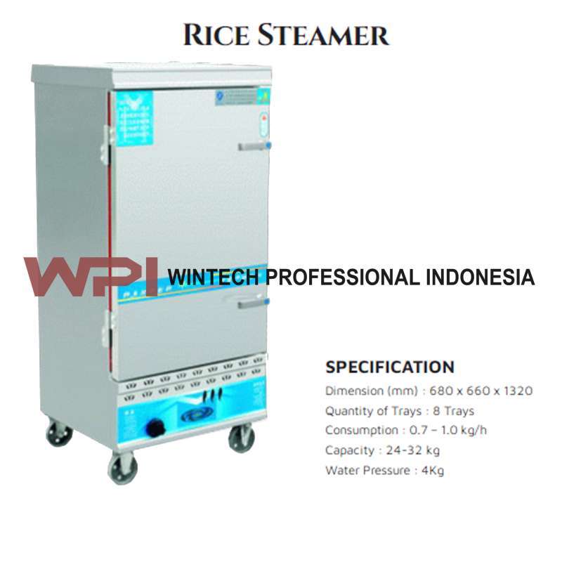 Jual MCR-8 Heavy Duty Gas Rice Steamer (Cooker) - Mesin Pemasak Kukus Nasi Dengan Cara Disteam ...