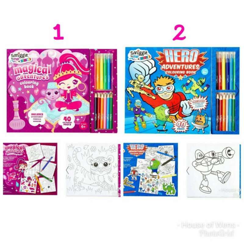 Promo SMIGGLE KOOKY COLOURING BOOK - BUKU GAMBAR MEWARNAI SMIGGLE ...