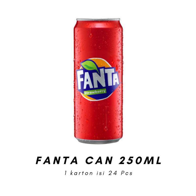 Promo Fanta Can 250ml 1 Karton Isi 24 Pcs Diskon 7% Di Seller Tctosca ...