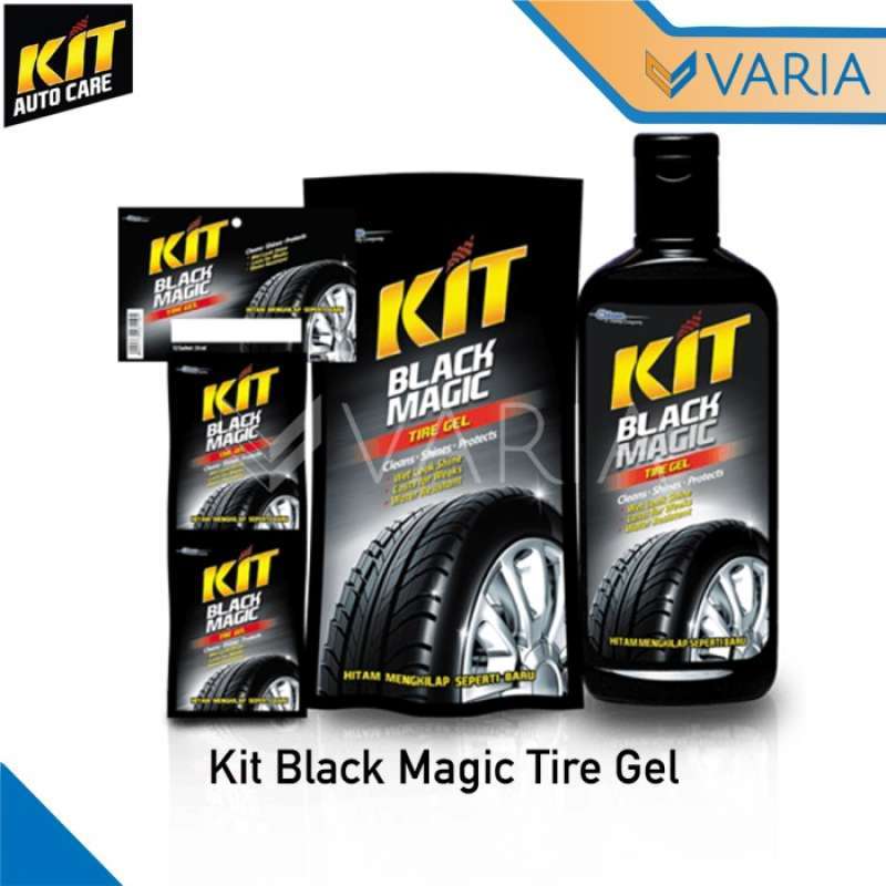 Jual Kit Black Magic Tire Gel Semir Pengkilap Ban Bottle Botol 270 Ml ...