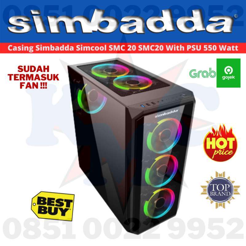 Jual Casing Simbadda Simcool SMC 20 SMC20 With PSU 550 Watt di Seller ...
