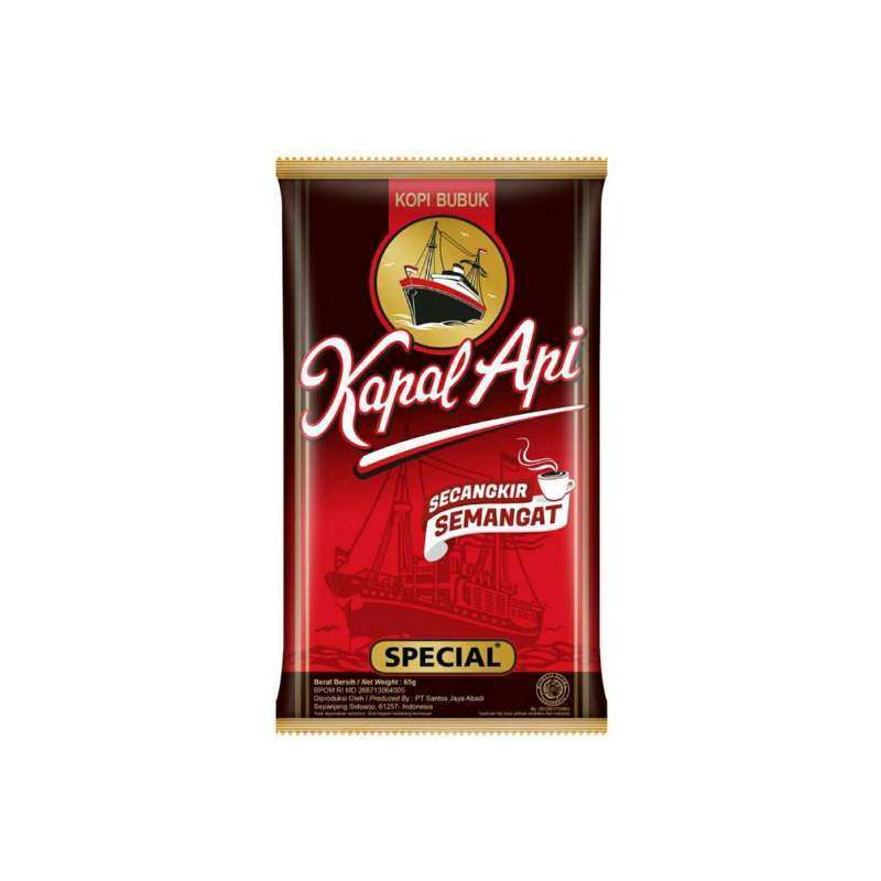 Jual Kopi Bubuk Kapal Api Special 65 gr isi 10 pcs di Seller thio aneka ...
