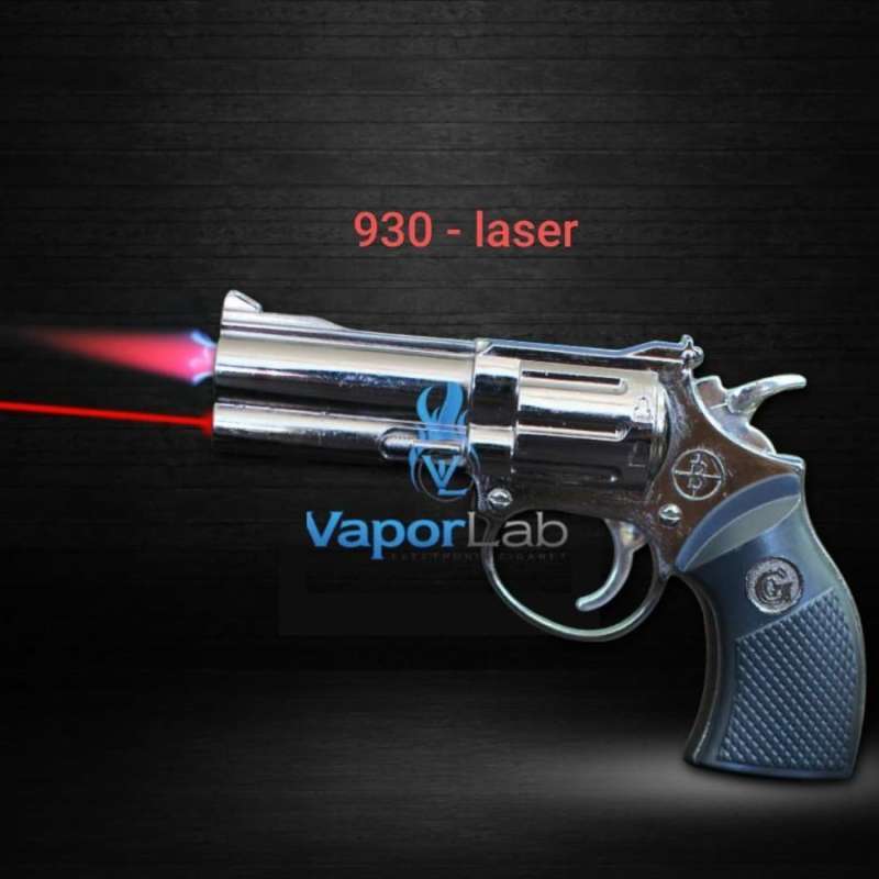 Jual mancis korek api gas bara pistol mini gun laser pointer lighter ...