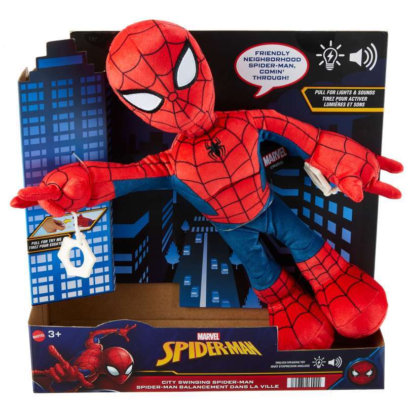 Promo Marvel City Swinging Spider-man Plush - Mainan Boneka Anak HGY02 ...