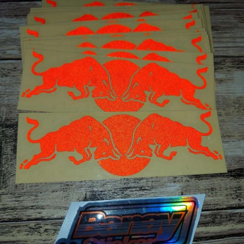 Jual Sticker Logo Red Bull Cutting - 10 Cm Hitam Di Seller Banay ...