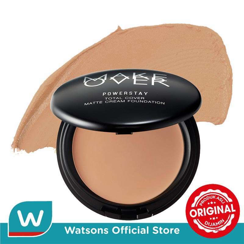 Jual Make Over Powerstay Total Cover Matte Cream Foundation N30 Natural ...