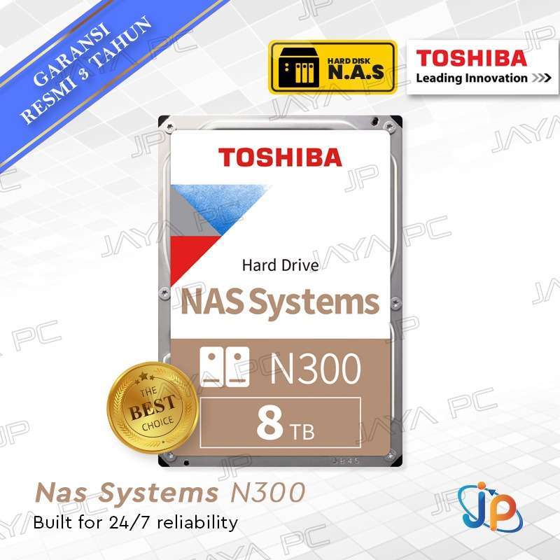Promo Toshiba N300 8TB 3.5 HDD/ HD/ Hardisk/ Harddisk Internal NAS Diskon 7% di Seller Jaya PC ...