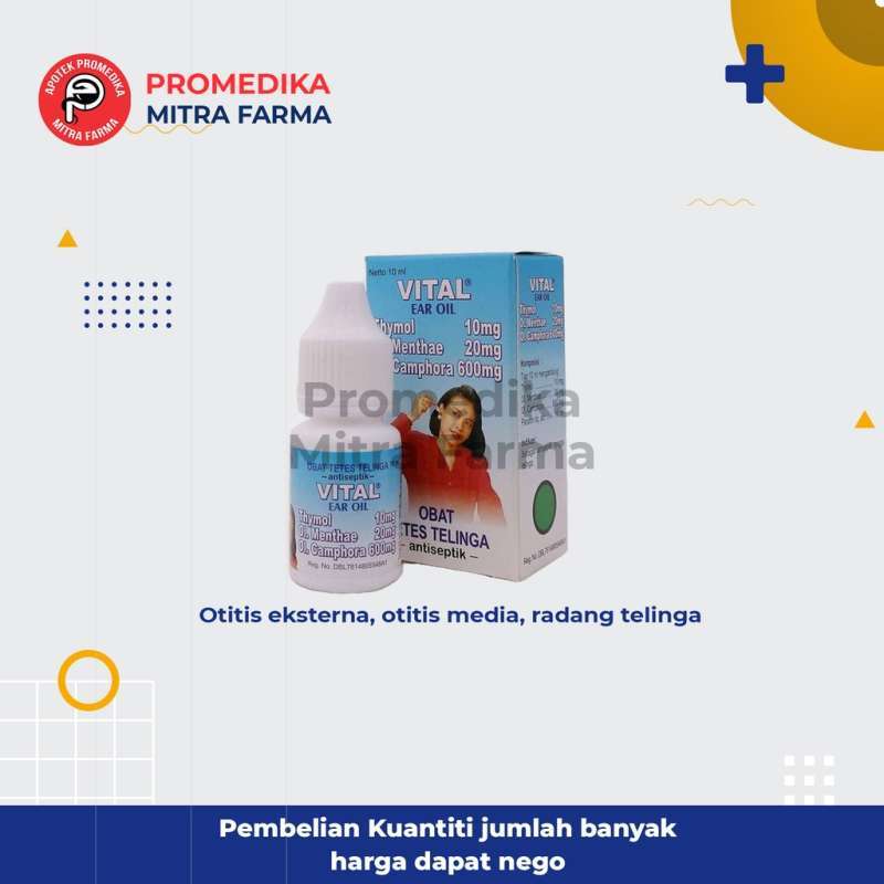 Jual Vital 10 ml Ear Drop/Botol / Obat Tetes Telinga di Seller ...