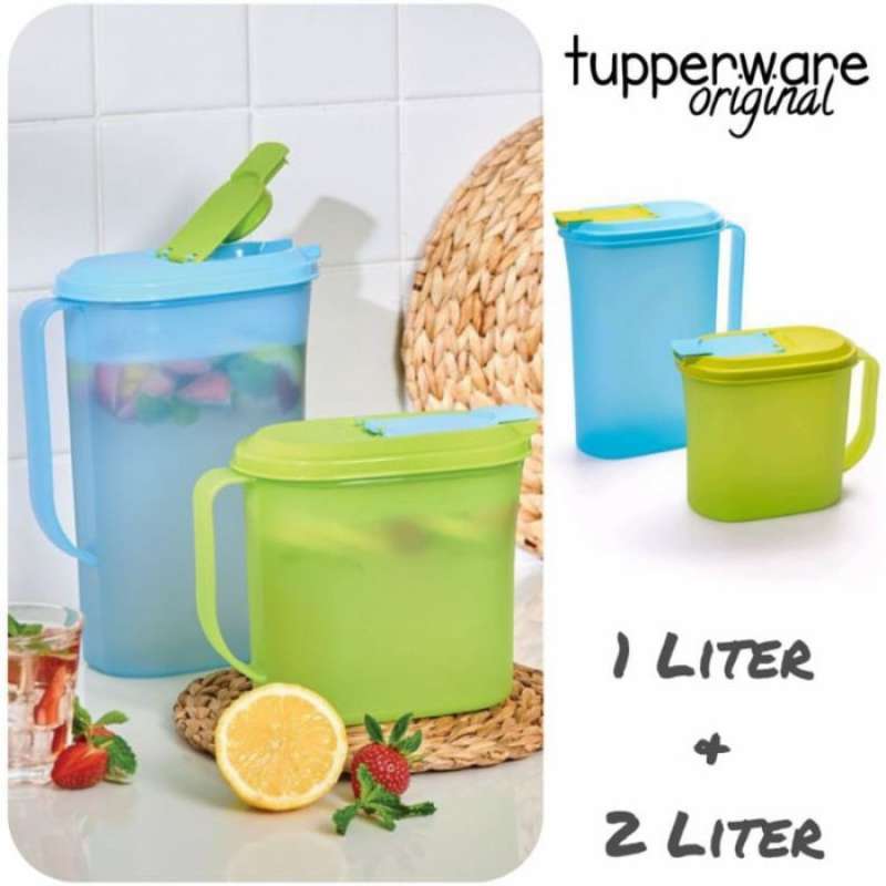 Jual Tupperware Original Pitcher Teko Infused Water Jug Set Di Seller ...