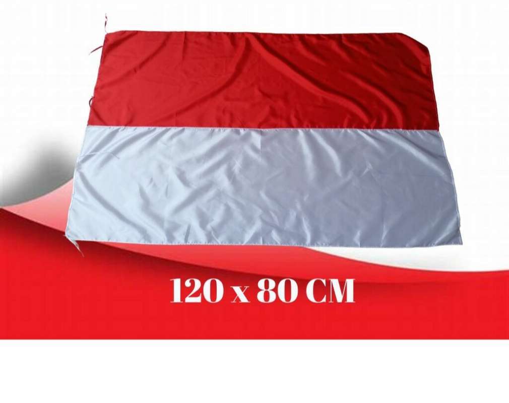 Jual Bendera Merah putih kain premium size 80 x 120 murah gratis ongkir ...
