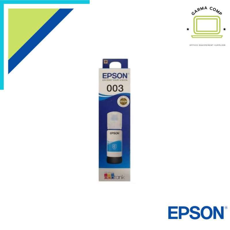 Jual Tinta Epson 003 Cyan L1110 | L3100 | L3101 | L3110 | L3150 | 5190 ...
