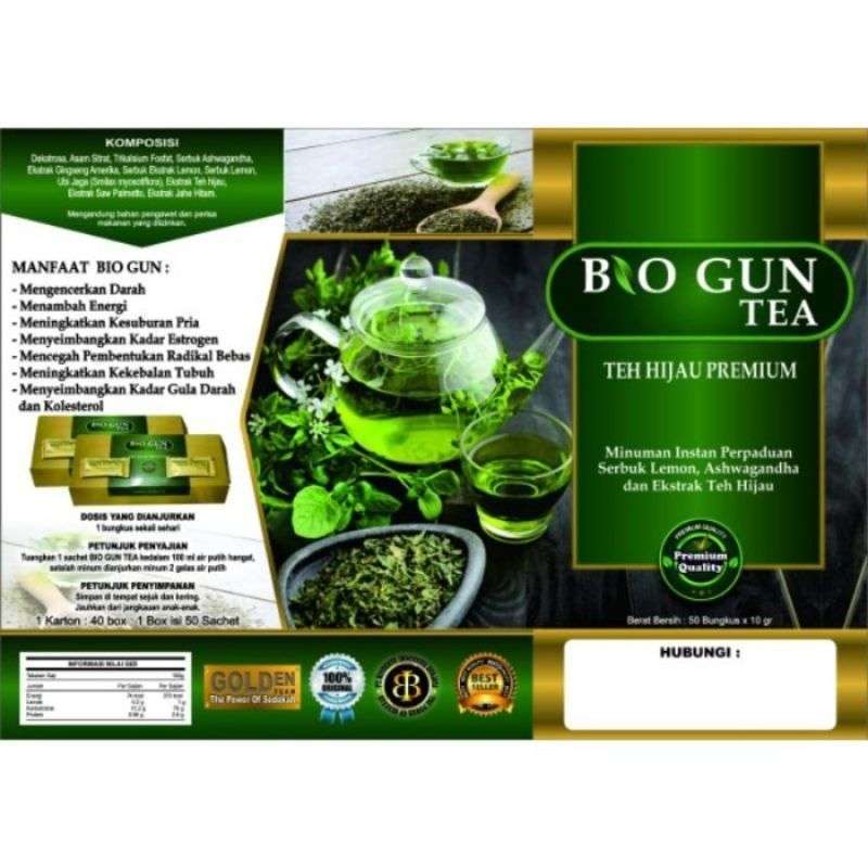 Jual Bio Gun Teh Premium Original Isi 50sachet Di Seller Qianzi Store01 ...
