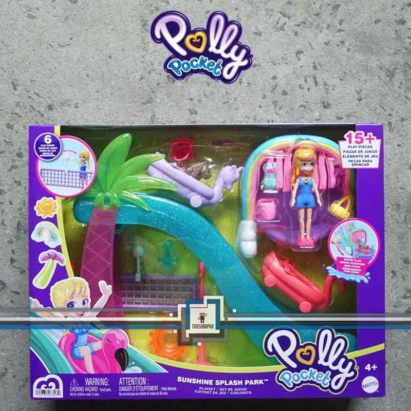 Jual Polly Pocket Sunshine Splash Park Playset Slidin Water Waterpark ...