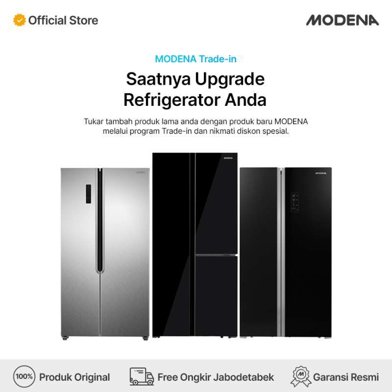 Jual MODENA Trade in - MODENA Refrigerator RF 4300 SDBK [Khusus Jawa ...