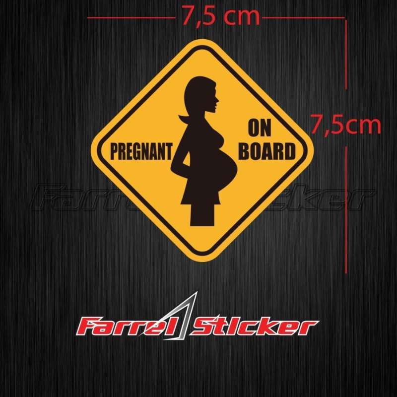 Jual stiker pregnant sticker ibu hamil di Seller Farrel Sticker ...