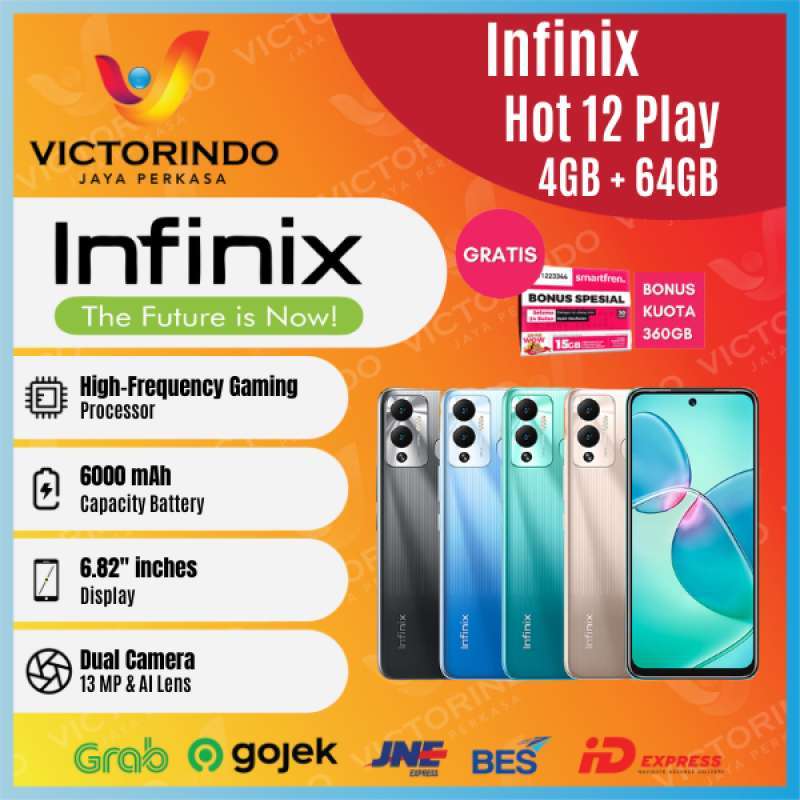 Jual Infinix Hot 12 Play [X6816] Smartphone ( Ram 4GB / Rom 64GB ...