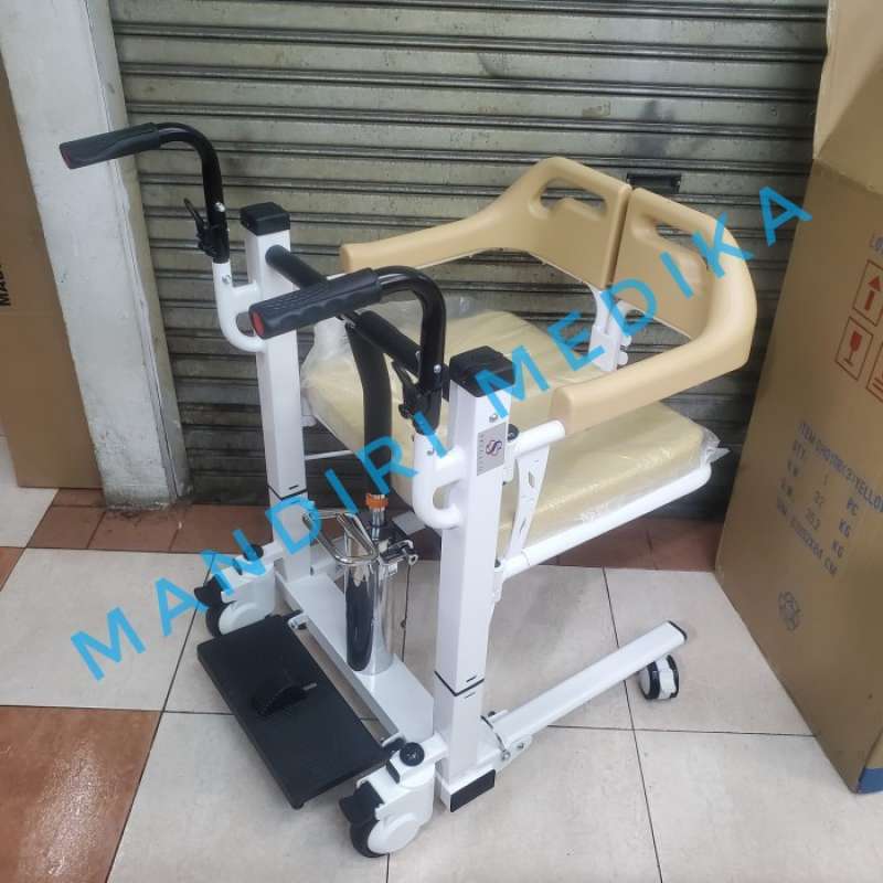 Jual Kursi Roda Transfer Pasien Bab Commode Chair Transport Hidrolik ...