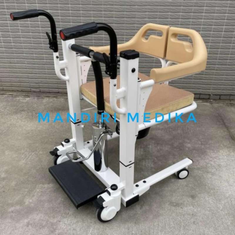 Jual Kursi Roda Transfer Pasien Bab Commode Chair Transport Hidrolik ...