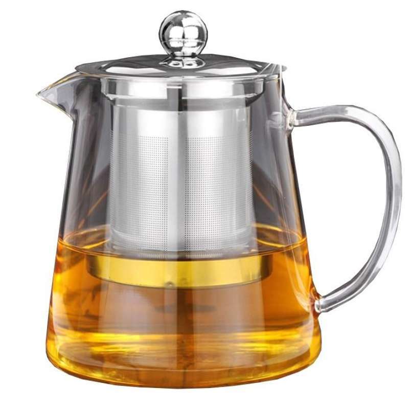 Jual Teko Teh Kopi Teapot With Filter Glass Teko Penyeduh Teh Praktis ...