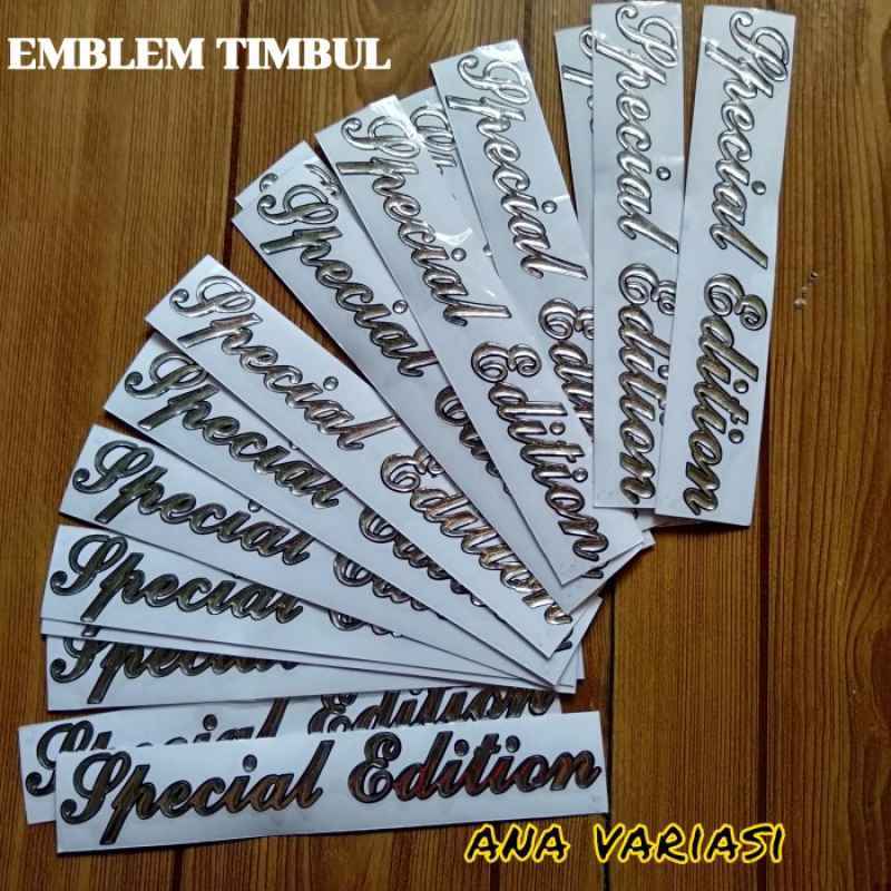 Jual stiker timbul emblem special edition emblem logo special edition ...